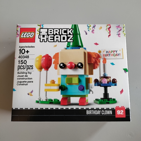 Lego | Toys | Lego Birthday Clown Brick Headz Building Block Toy Bday ...